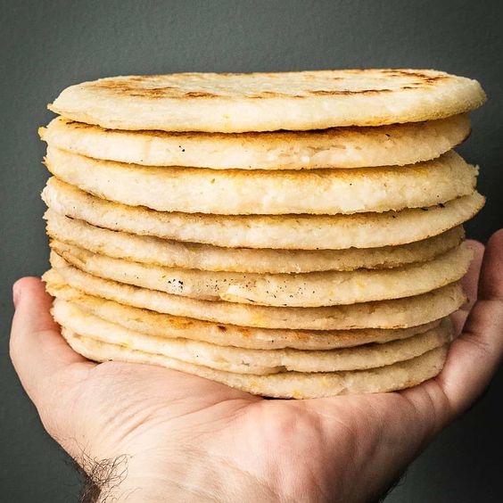 ¡Qué buena una arepa con café!
